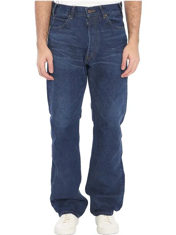 Celine Kurt Jeans In Royal Indigo Wash Denim - Dark Blue