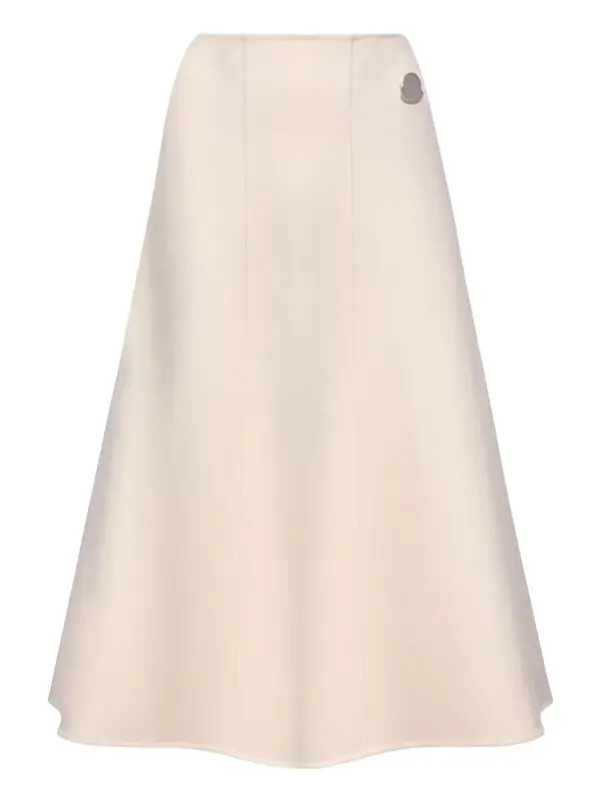 Moncler Jil Sander Flared Midi Skirt - White