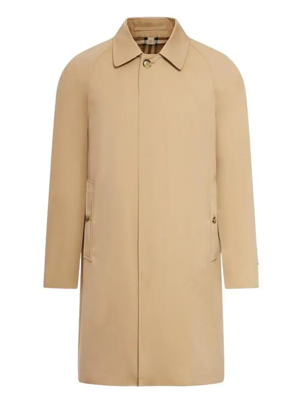 Burberry Long Sleeved Trench Coat - Nude