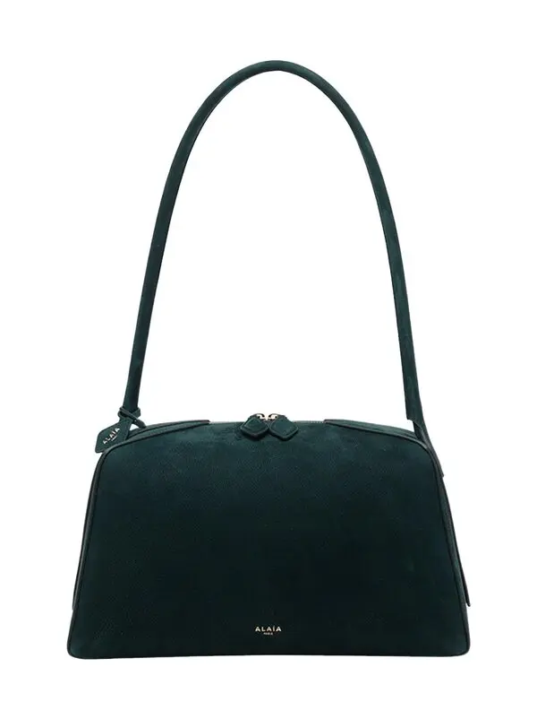 Alaïa Le Bouledogue Bag In Nubuck - Black