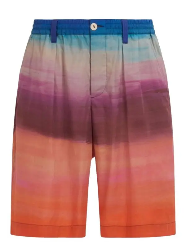 Marni All-over Printed Bermuda Shorts - Red