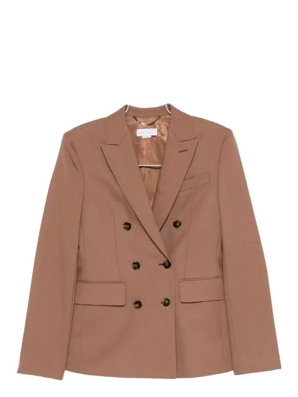 Stella McCartney Double-breasted Blazer With Lapel Collar - Brown