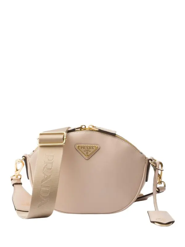 Prada Leather Mini Shoulder Bag - Nude