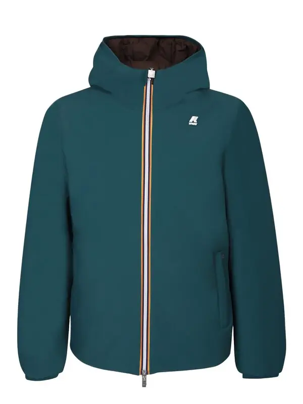 K-WAY Reversible Double-sided Hooded Jacket - Green
