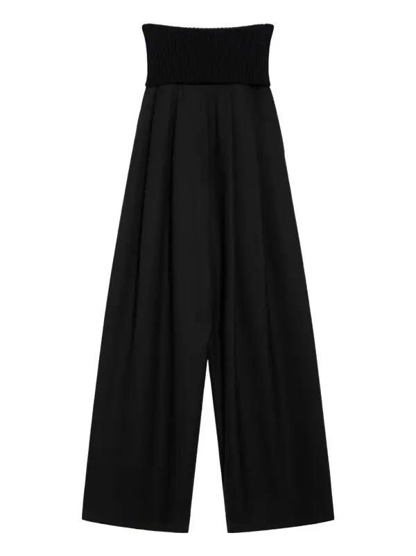 Max Mara Cosmo Wide-leg Trousers - Black