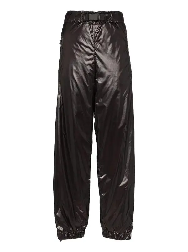 Moncler Side-stripe Nylon Trousers - Black