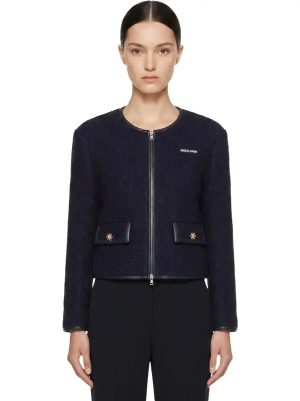 Marissa Chiara Long Sleeve Casual Jacket - Blue