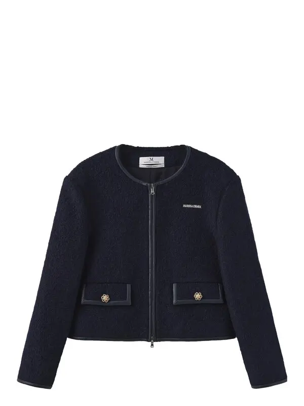 Marissa Chiara Long Sleeve Casual Jacket - Blue