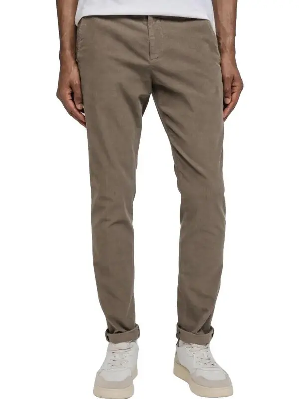 DONDUP Belt-lined Casual Pants - Brown
