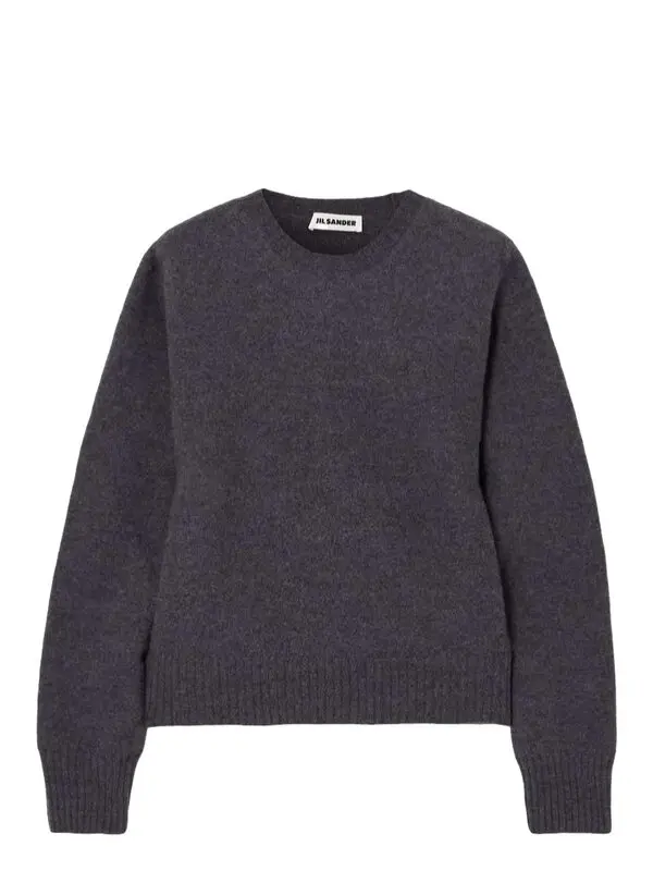 JIL SANDER Round Neck Sweater - Black