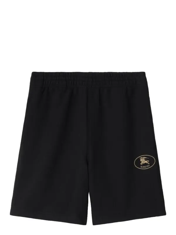 Burberry Bermuda Shorts With Logo Detail - Black