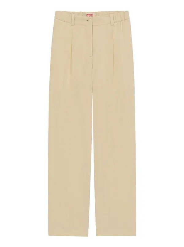 Kenzo Tailored Trousers With Elasticated Waistband - Nude