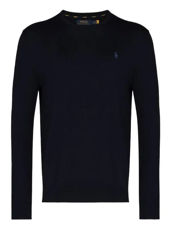 Polo Ralph Lauren Slim Fit Cotton Sweater - Black