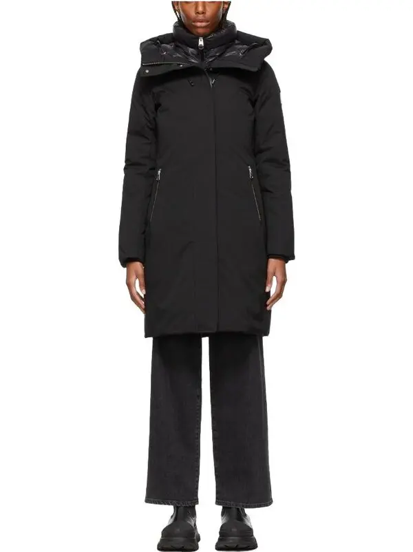 Mackage Padded Down Hooded Coat - Black