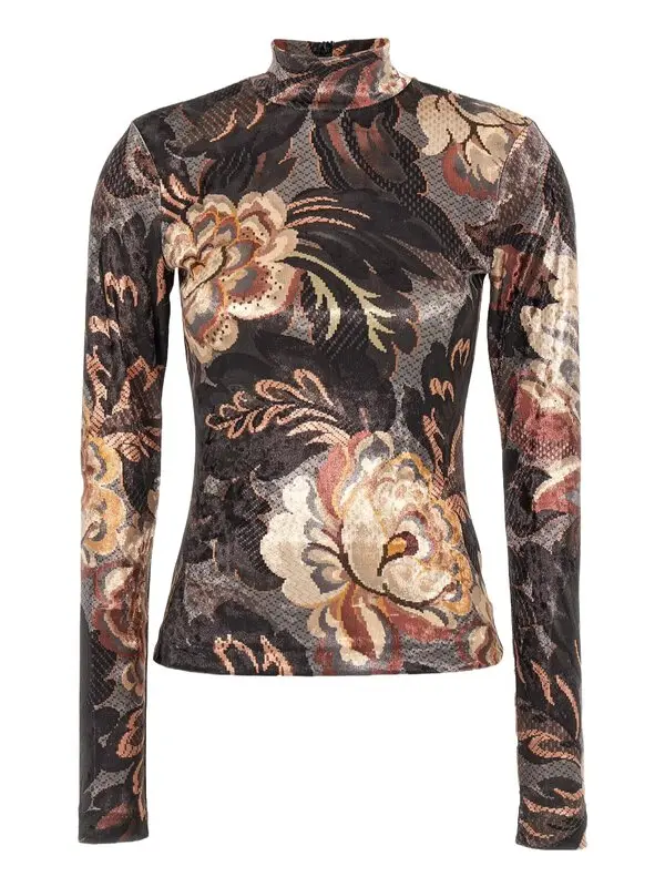 Etro Paisley Stretch Top - Multicolor