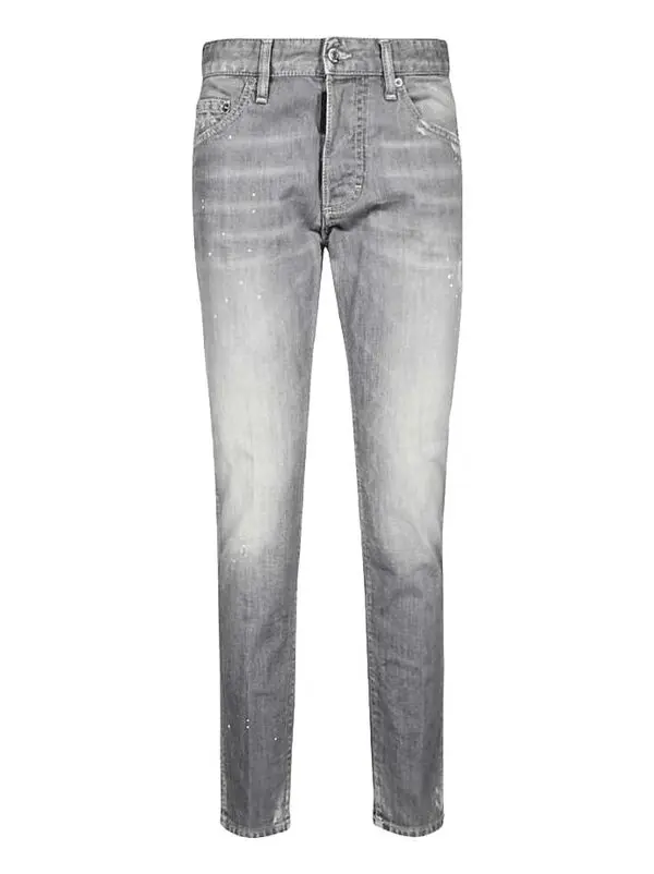 Dsquared2 Logo Detail Jeans - Gray