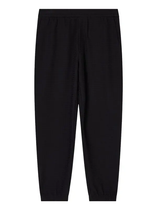 Emporio Armani Textured Trousers - Black
