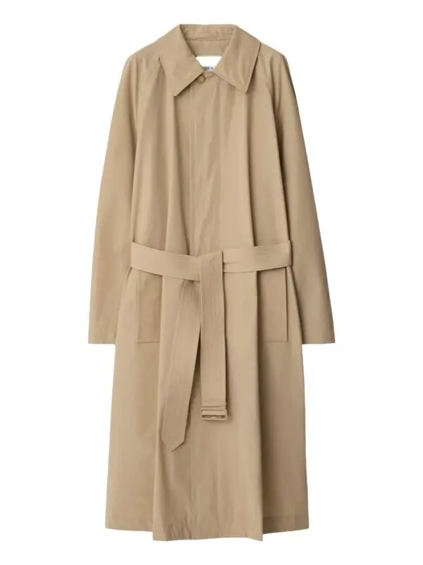 Burberry Embroidered Car Coat - Sand-colored