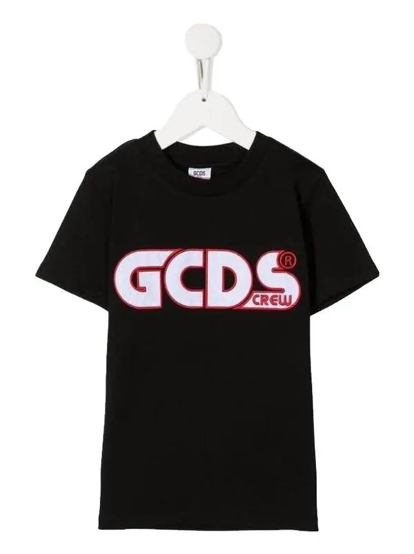 Gcds Embroidered Logo T-shirt - Black