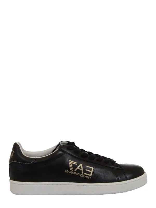 EA7 Logo Print Casual Sneakers - Black