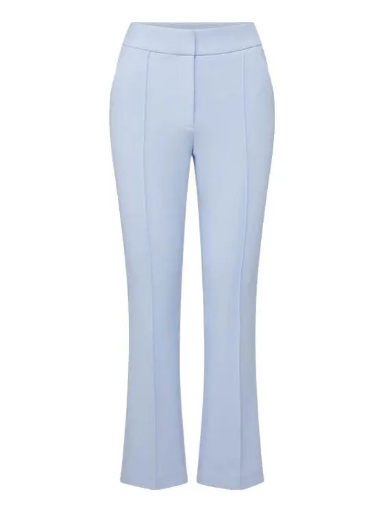 Veronica Beard High-rise Slim-fit Flared Leg Trousers - Blue
