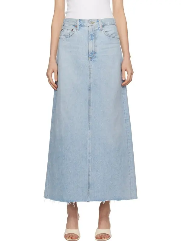 AGOLDE Maxi Denim Skirt - Practice