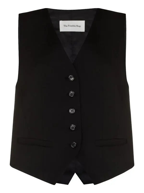 THE FRANKIE SHOP Gelso Waistcoat - Black