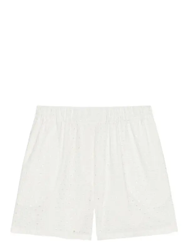Kenzo Logo Elastic Waist Shorts - White