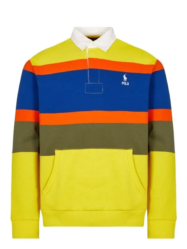 Polo Ralph Lauren Striped Long Sleeve Rugby Shirt - Yellow