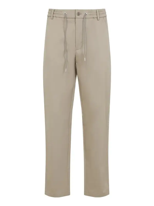 Moncler Straight-leg Trousers With Drawstring Waist - Beige