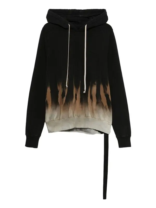 Rick Owens Porterville Oversized Drawstring Hoodie - Black/earthen