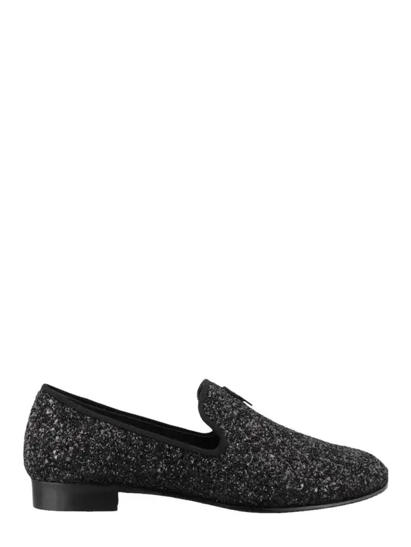 GIUSEPPE ZANOTTI Glitter Loafers - Black
