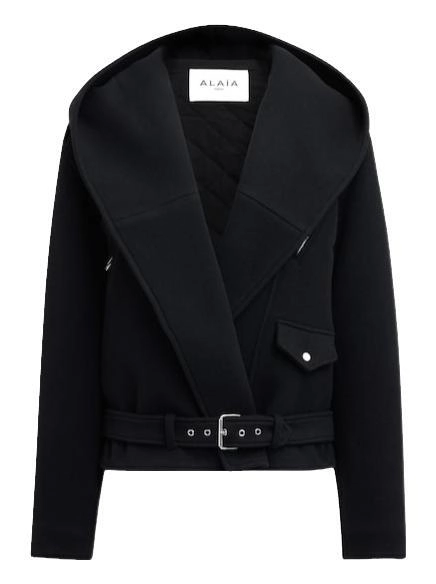 Alaïa Hooded Casual Jacket - Black