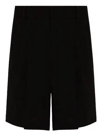 Isabel Marant Étoile Elna Pleated Crepe Shorts - Black