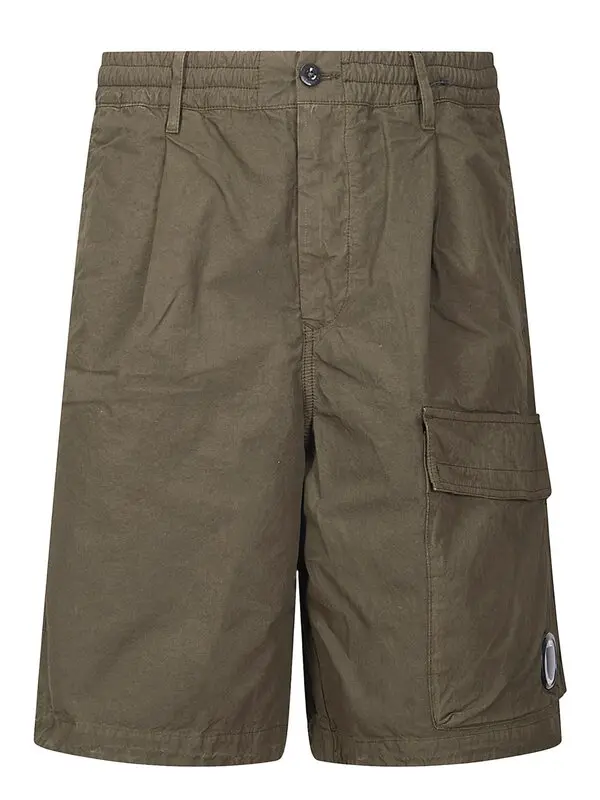 C.P. COMPANY Micro Reps Lens Boxy Shorts - Green