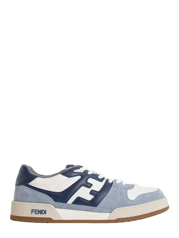 Fendi Panelled Low-top Sneakers - Blue