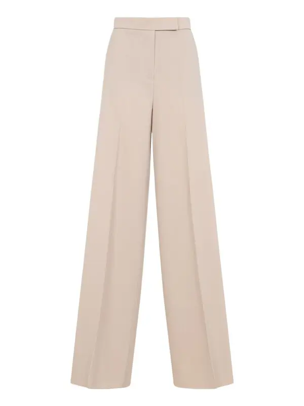 Max Mara Ninfa Wide-leg Trousers - Nude
