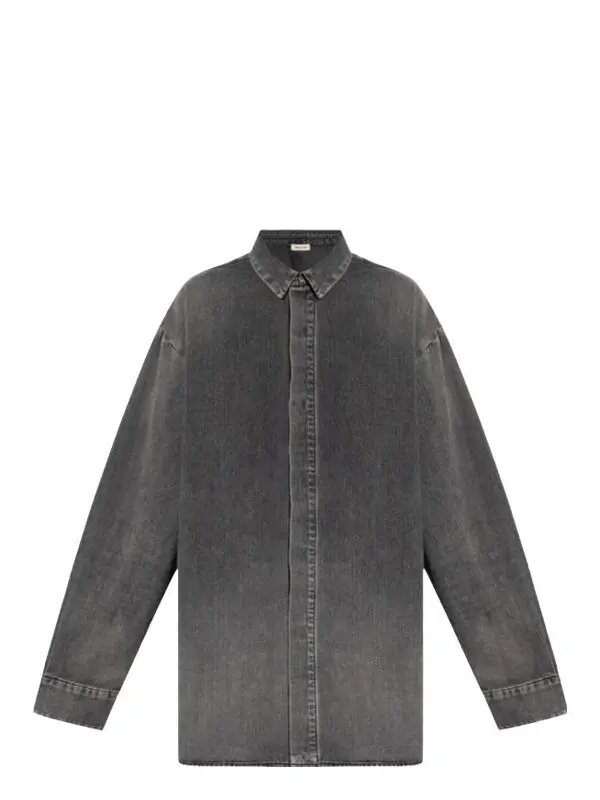 Fear Of God Vented Denim Shirt - Vintage Black
