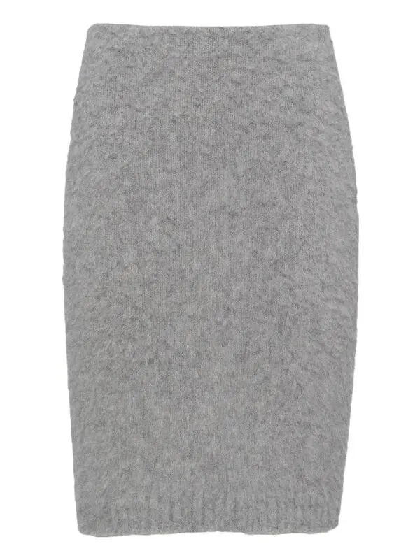 Prada Cashmere Skirt - Grey