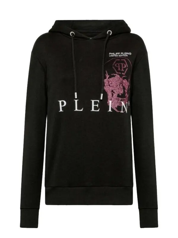 Philipp Plein Logo Detail Hoodie - Black