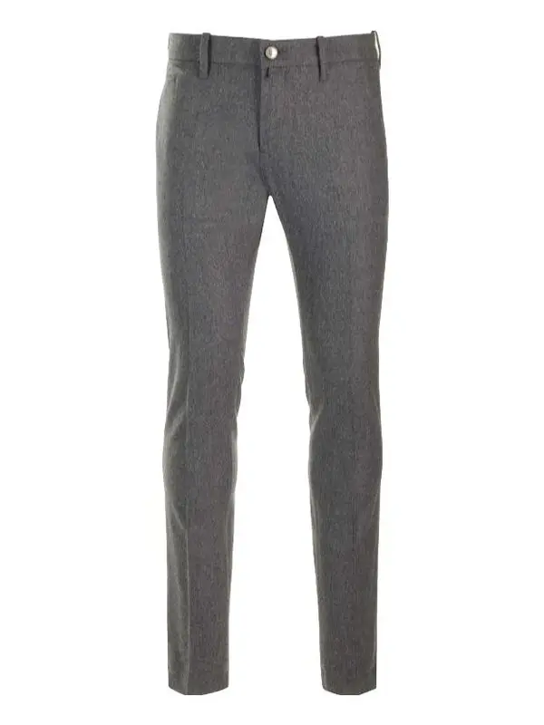 Jacob Cohen Slim Fit Bobby Trousers - Gray