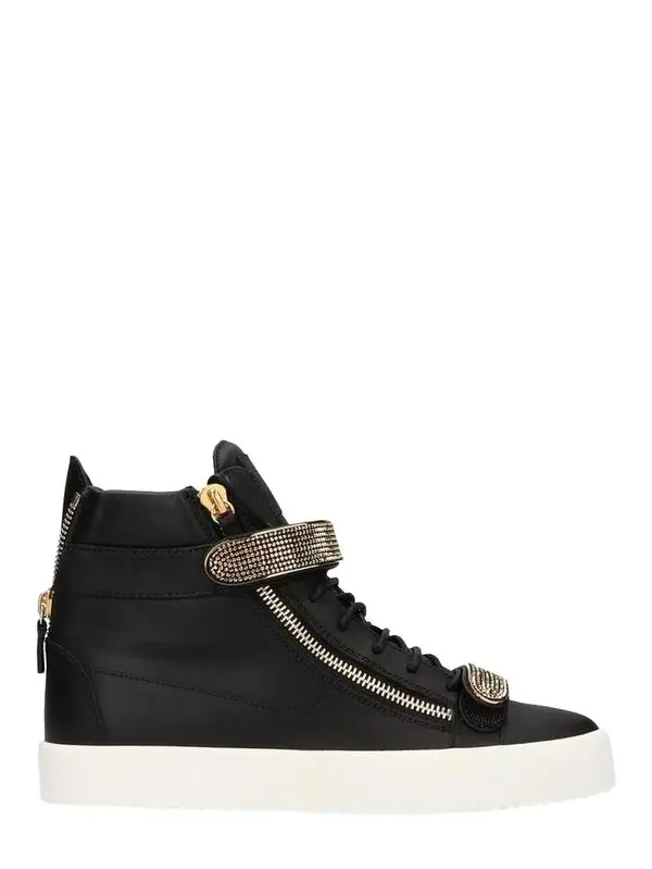 GIUSEPPE ZANOTTI Coby Series High-top Casual Sneakers - Black