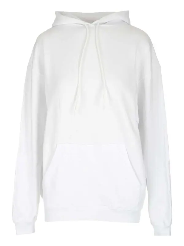 Balenciaga Logo Hooded Sweater - White