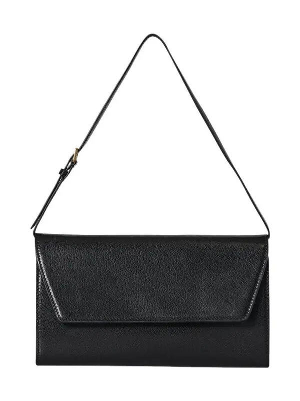 THE ROW Flip Shoulder Bag - Black