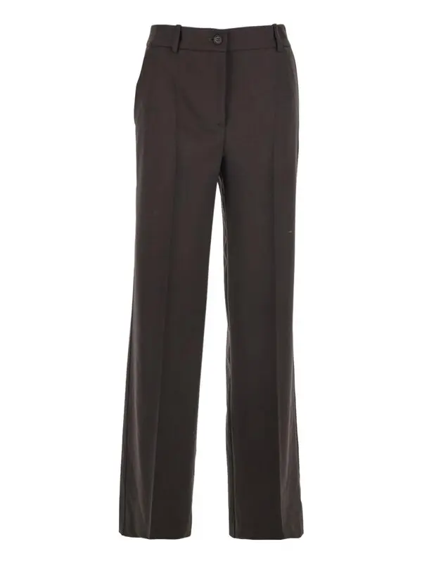 P.a.r.o.s.h Tailored Straight-leg Trousers - Brown