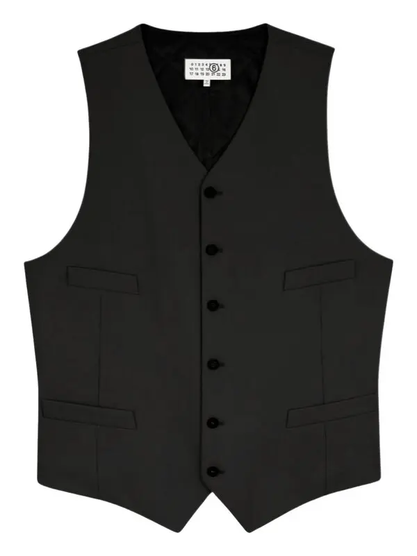 MAISON MARGIELA V-neck Vest - Black