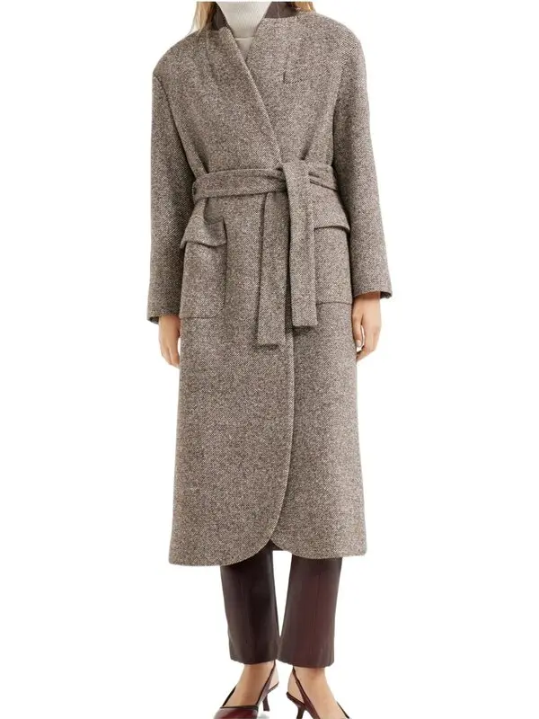 Brunello Cucinelli Belted Coat - Brown