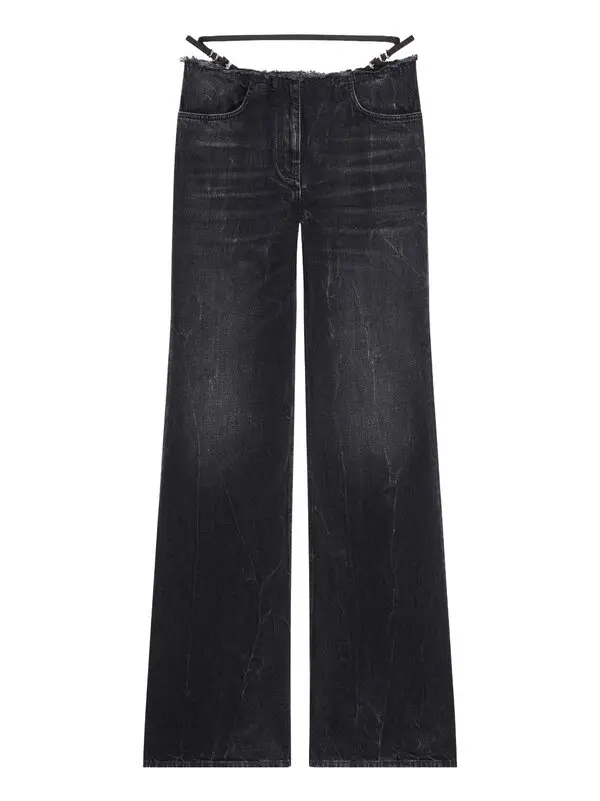 Givenchy Voyou Low-waisted Jeans - Black