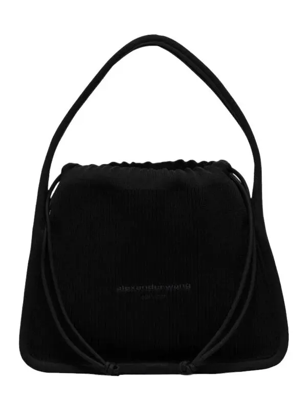 Alexander Wang Ryan Small Knitted Top Handle Bag - Black