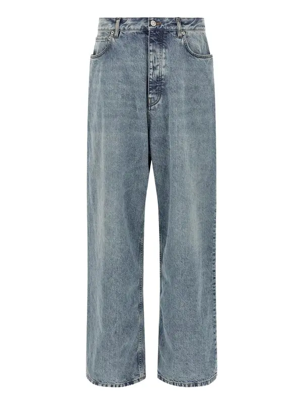 Balenciaga Baggy Denim Jeans - Light Blue